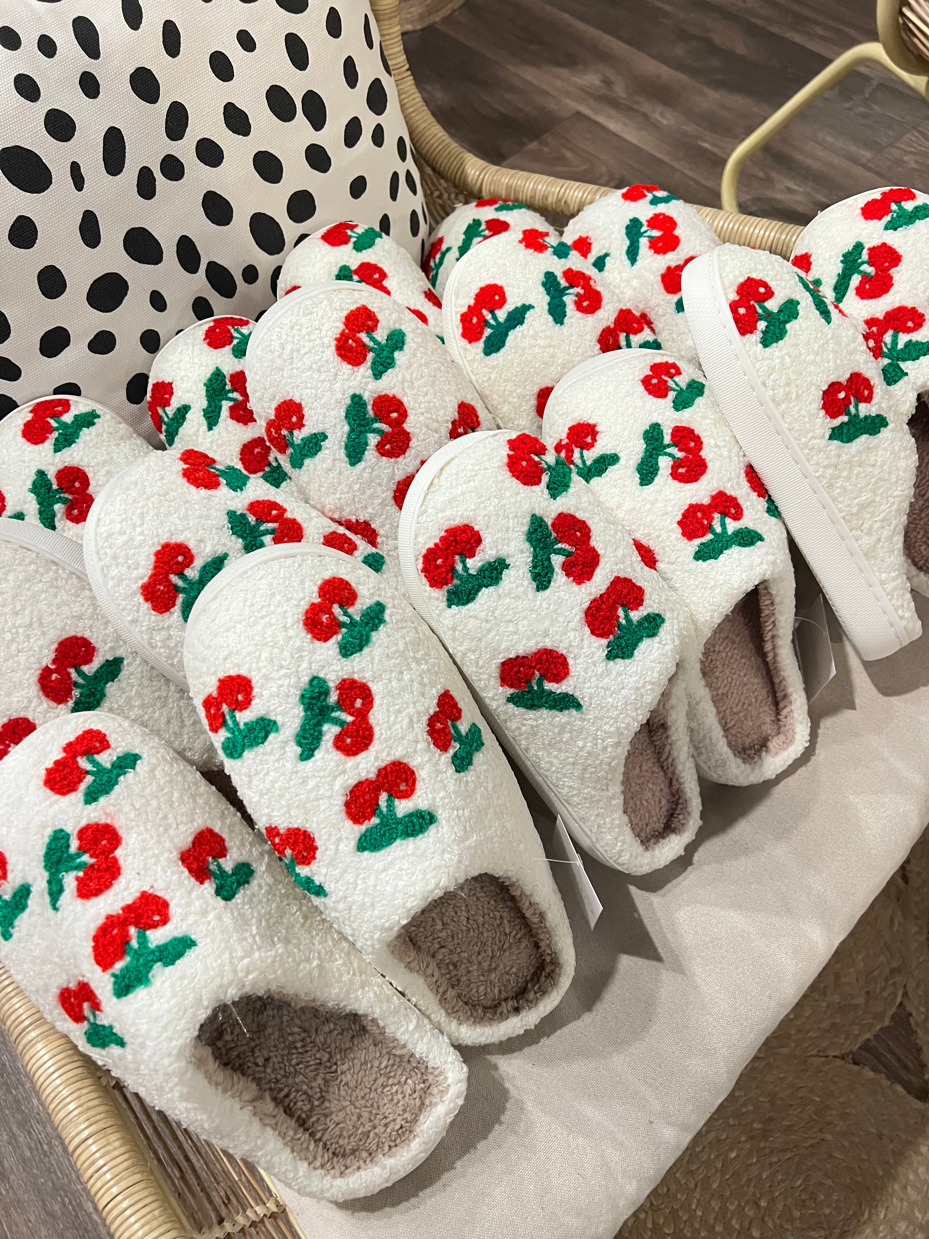 Cherry Slippers – FamousElle